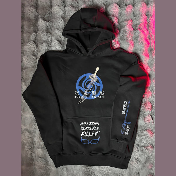 Maki zenin | jujutsu Kaisen black Hoodie – One For All