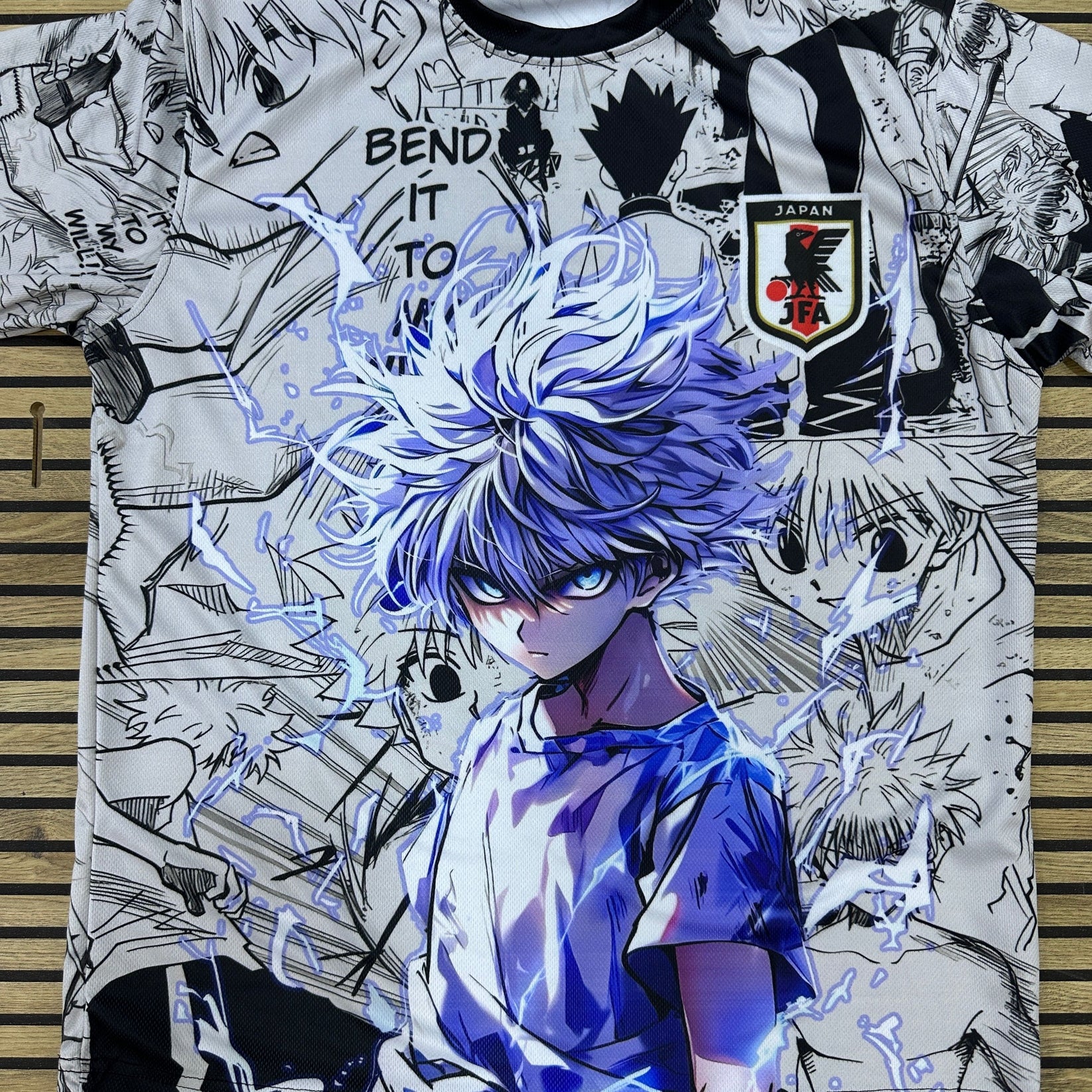 Killua new sport t-shirt from One For All anime clothing store