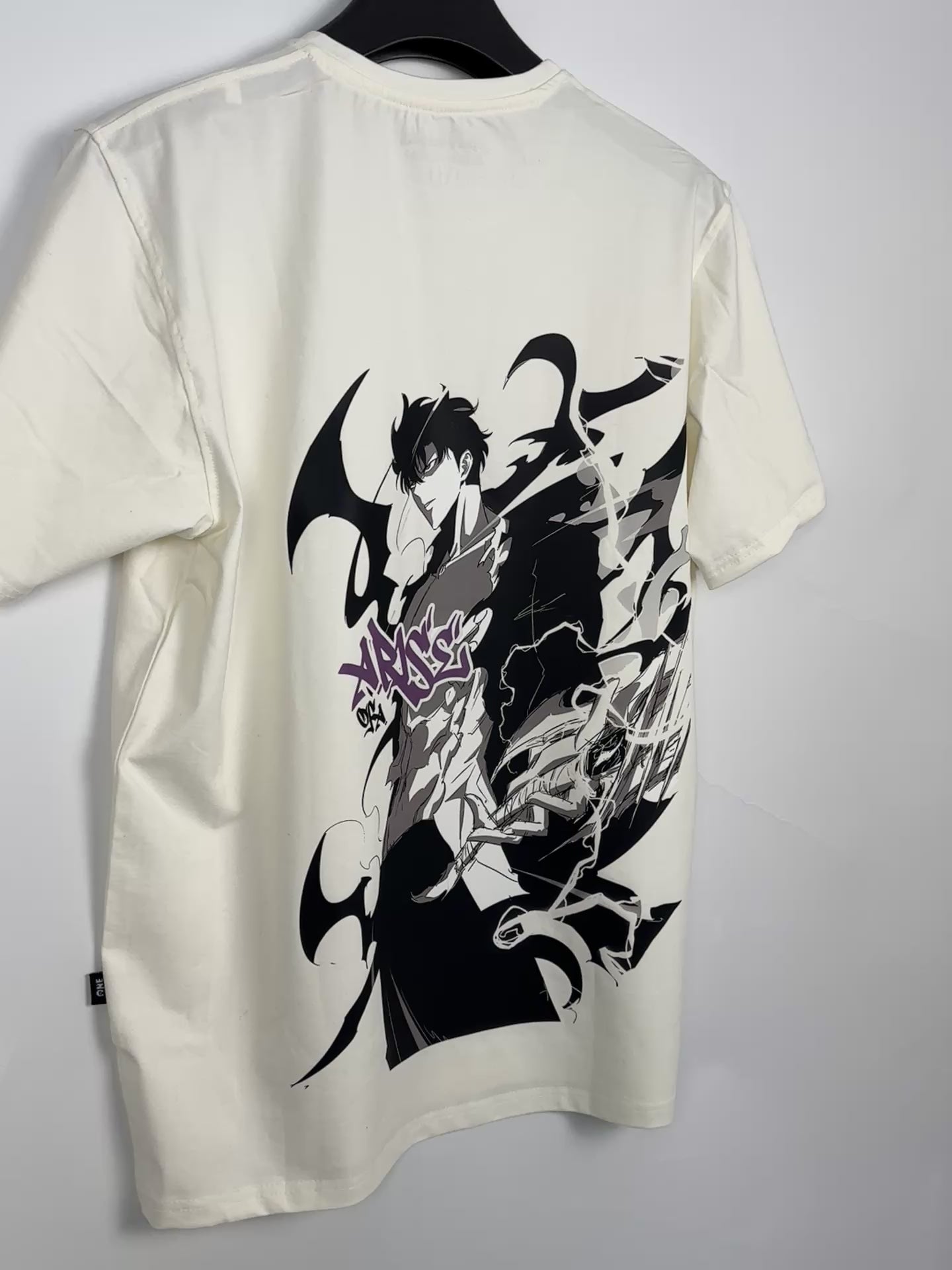 Solo leveling white t-shirt from one for all anime clothing store – One ...