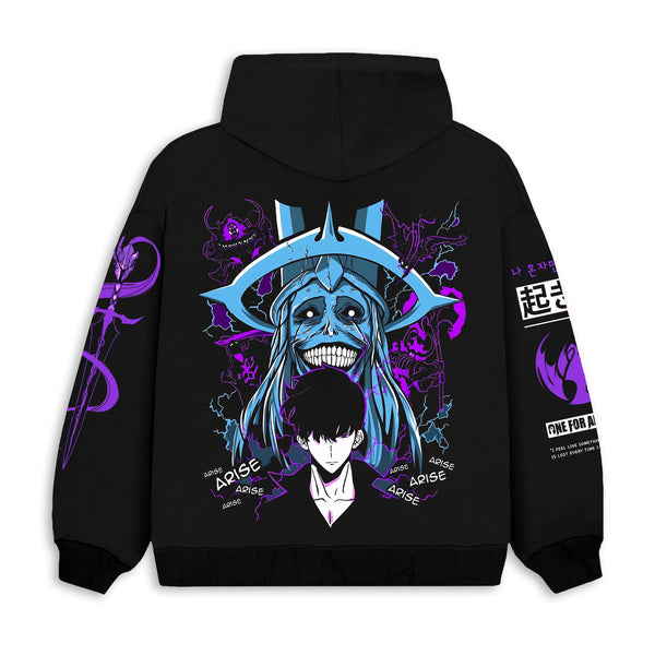 Sung - Solo leveling Black| Anime Hoodies Egypt – One For All